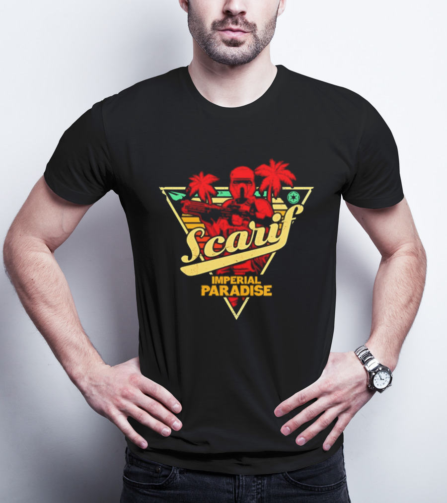 Scarif Imperial Paradise Tropical Trooper Beach T-Shirt