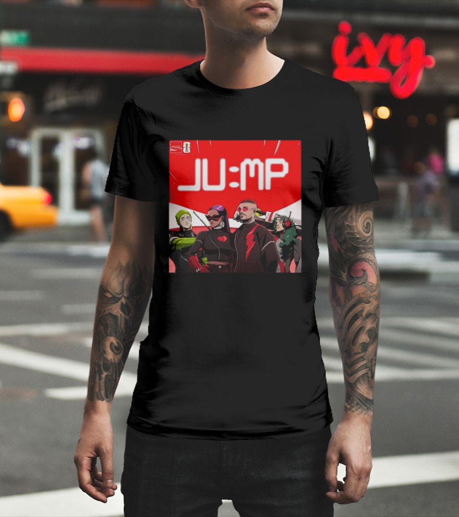 Jump J Balvin Amber Mark Steve Vai Travis Barker Coca Cola Anthem FIFA World Cup 2026 T-Shirt