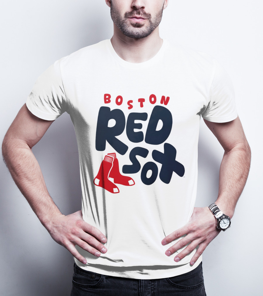 Boston Red Sox Bubble Crew Neck Baseball T-Shirt