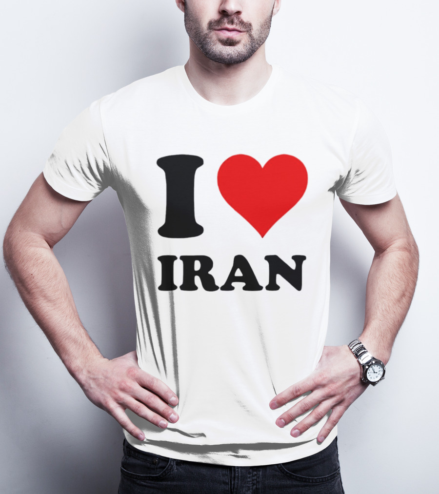 I Love Iran Heart Symbol Patriotic Expression T-Shirt