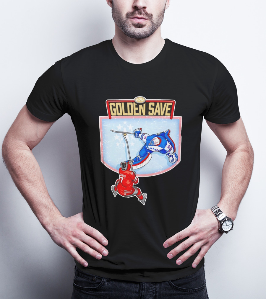 USA Hockey The Golden Save Canada Matchup T-Shirt