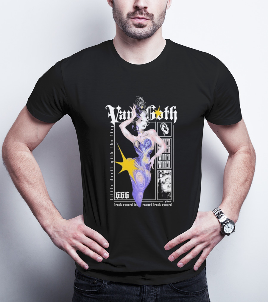 Van Goth Crowned Queen Touch Crown Take The Ring Magic Mão 666 T-Shirt