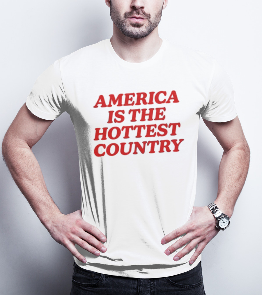 America Is The Hottest Country Bold Red T-Shirt