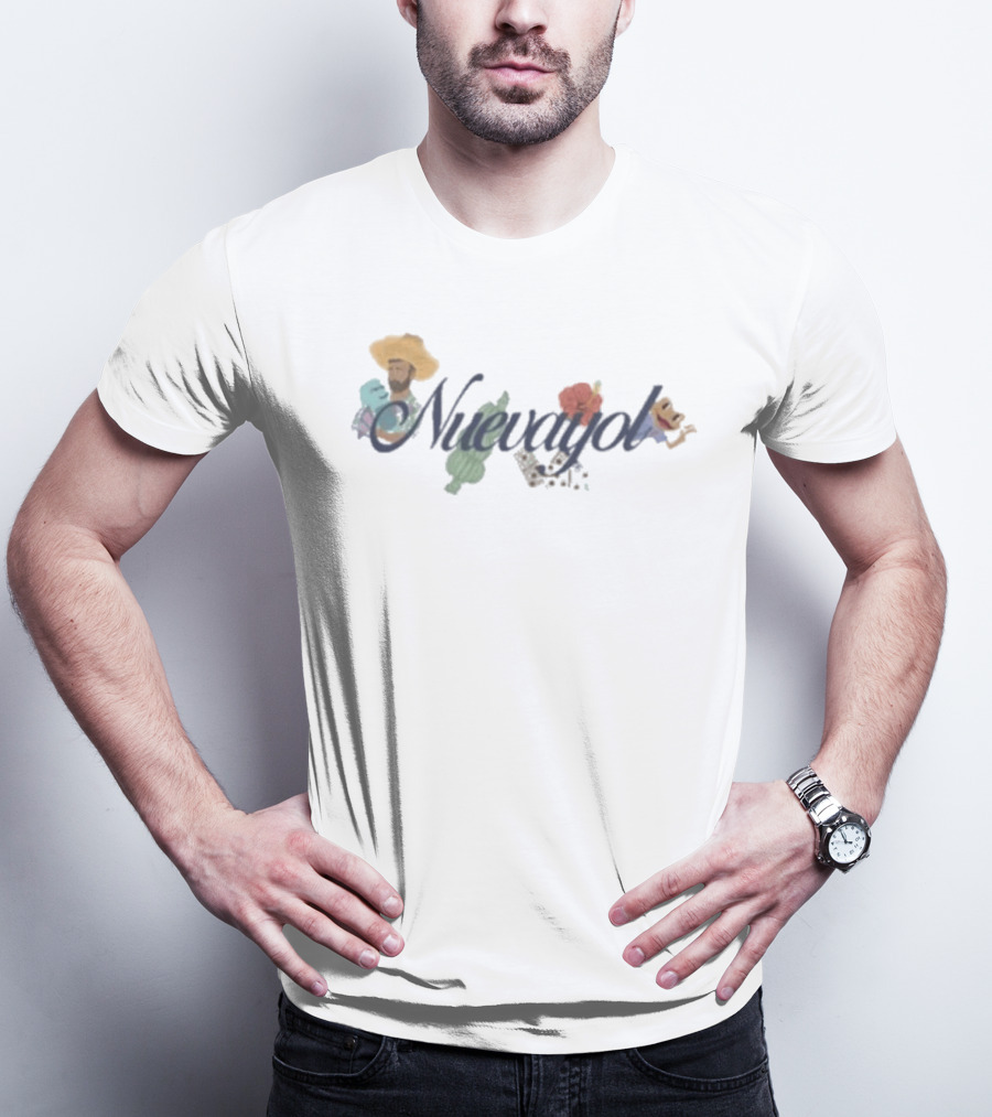 Nuevayol Bad Bunny White Hat Cactus Fun Characters T-Shirt