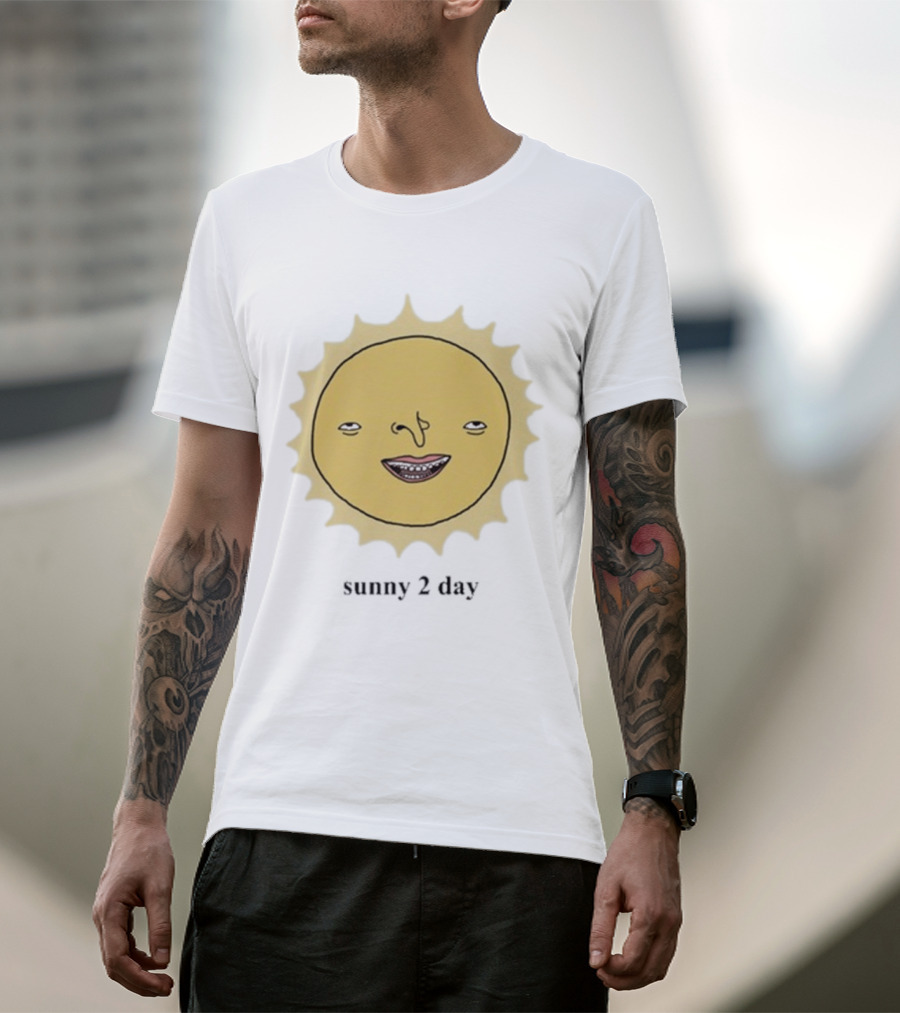 Blink Industries Igiktnty Sunny 2 Day Smiling Sun Face T-Shirt