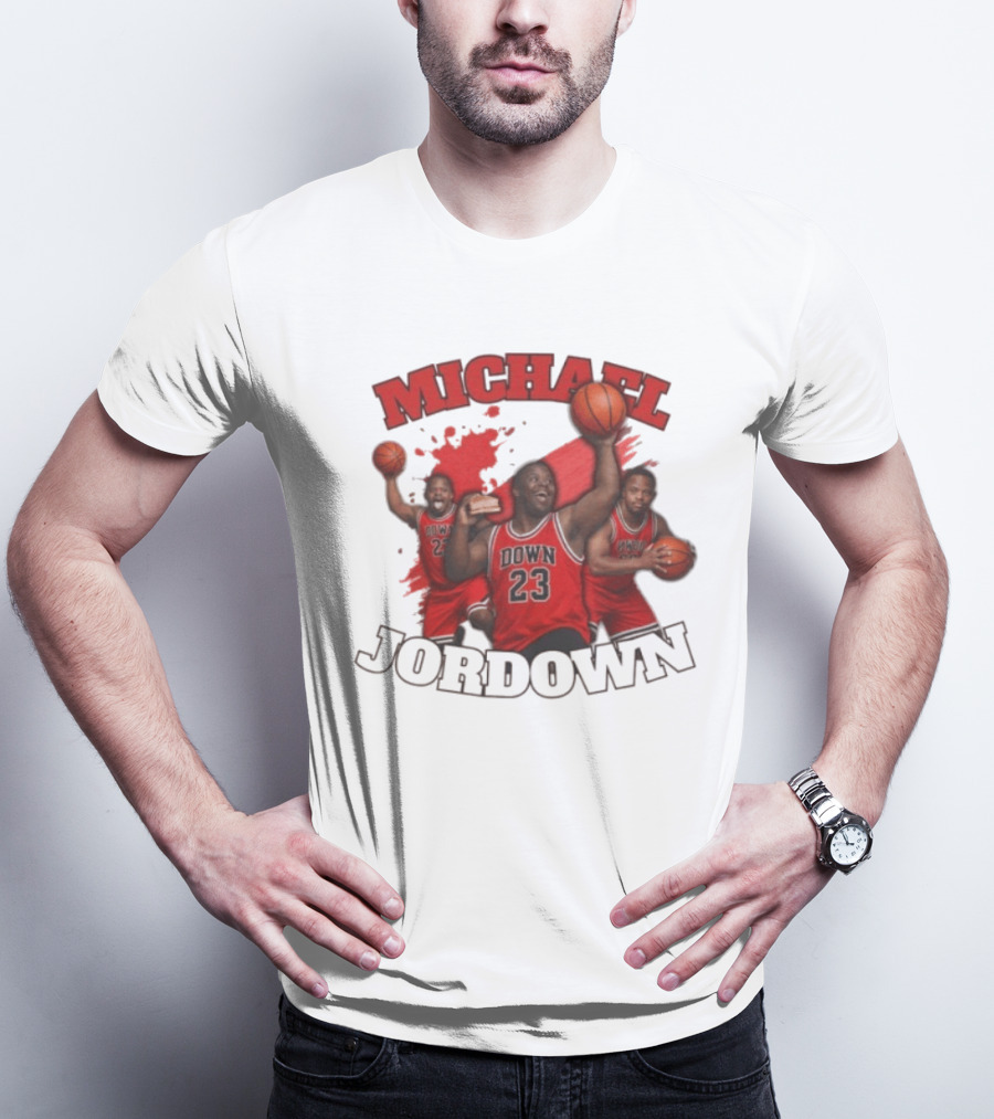 Michael Jordown Basketball Player 23 Red Jersey T-Shirt
