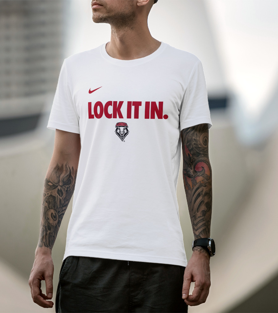 Nike New Mexico Lobos Lock It In 2026 WCC T-Shirt