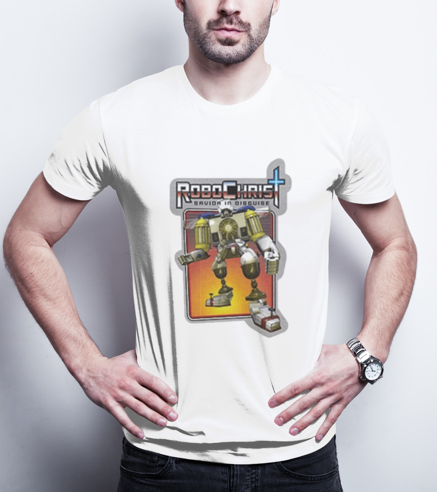 RoboChrist Savior In Disguise Transformer Robot Mashup T-Shirt