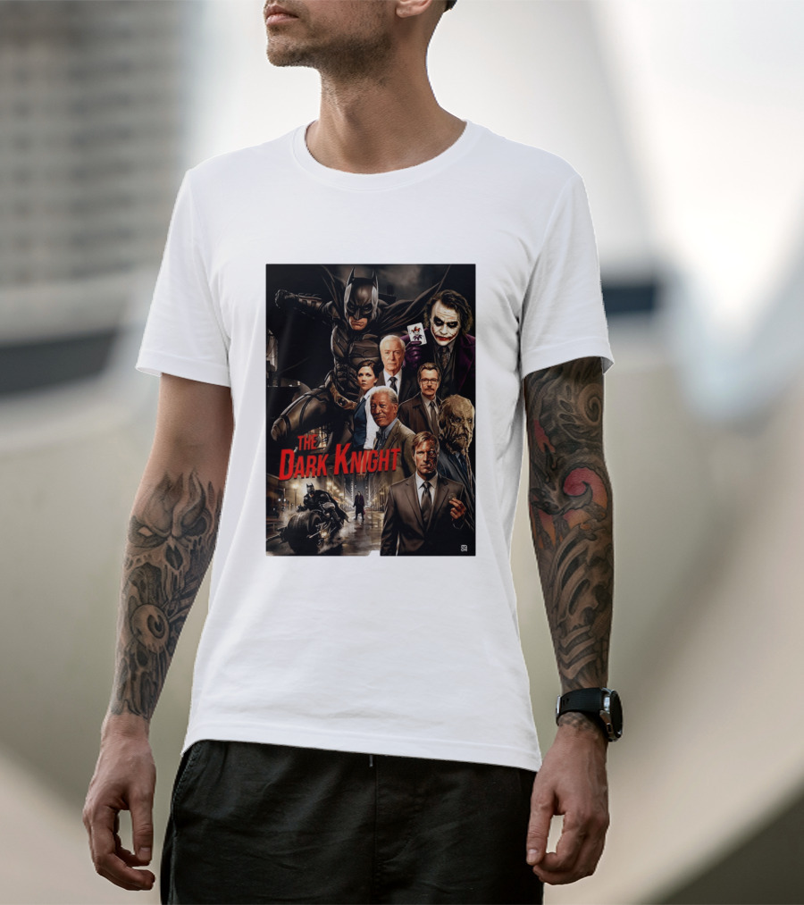 The Dark Knight Movie Characters Batman Joker Villains T-Shirt