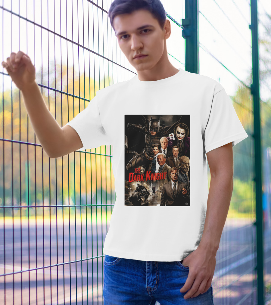 The Dark Knight Movie Characters Batman Joker Villains T-Shirt
