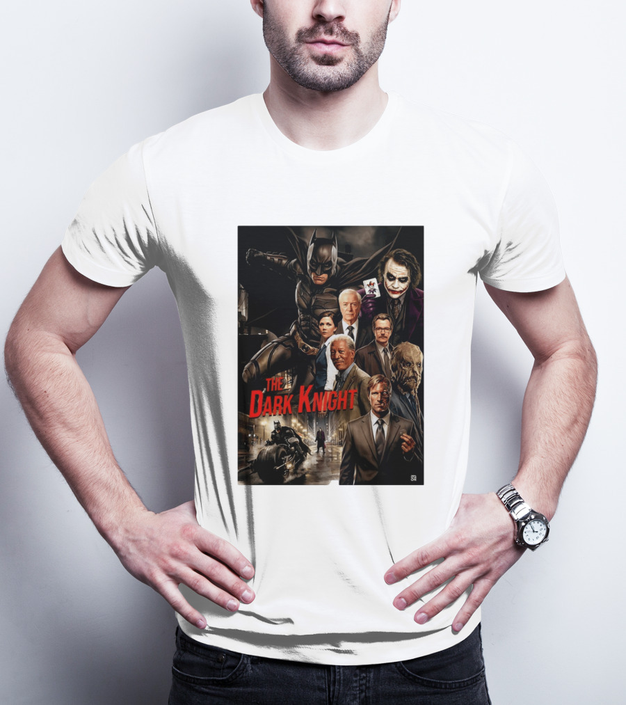 The Dark Knight Movie Characters Batman Joker Villains T-Shirt