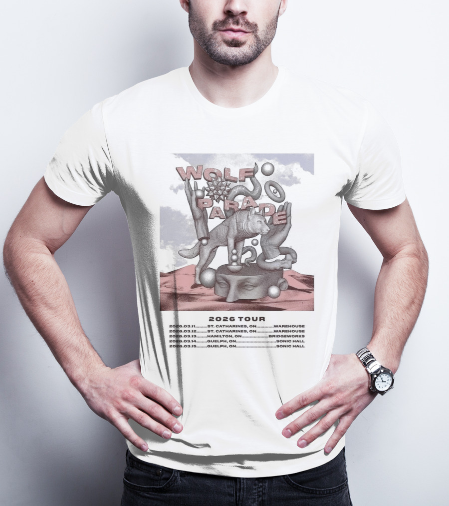 Wolf Parade 2026 North America Tour Dates T-Shirt
