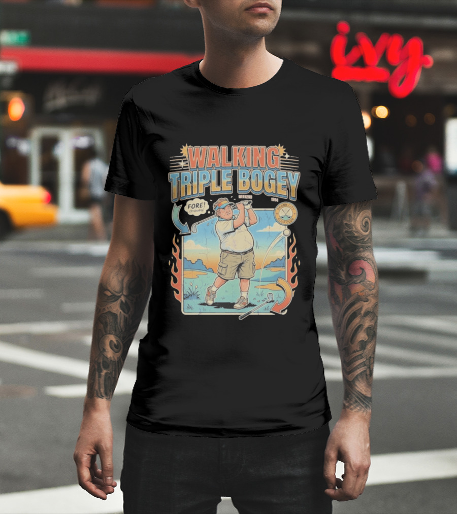 Walking Triple Bogey Fore Shank City Golf Club Vintage Weekend 1994 T-Shirt