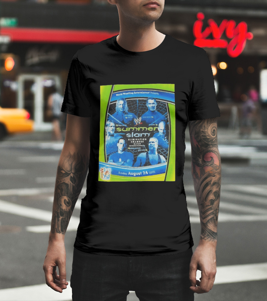 WWE SummerSlam 2003 Elimination Chamber Match T-Shirt