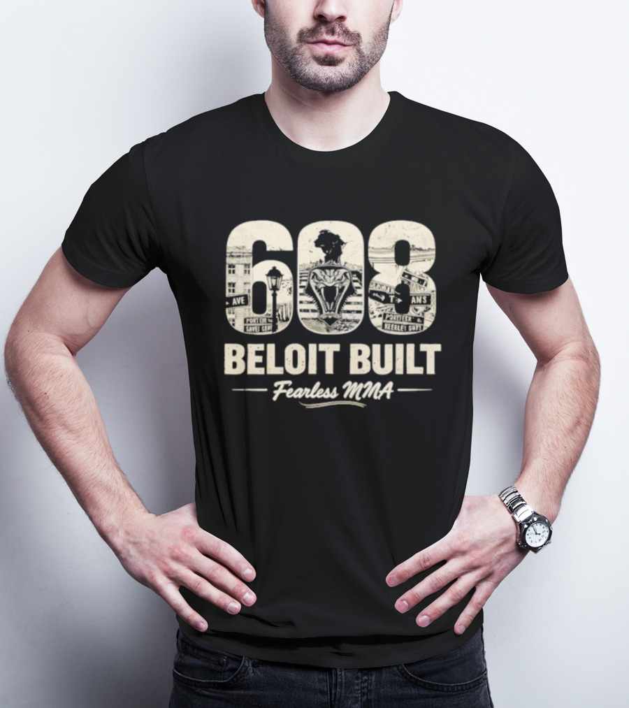 608 Beloit Built Fearless MMA T-Shirt