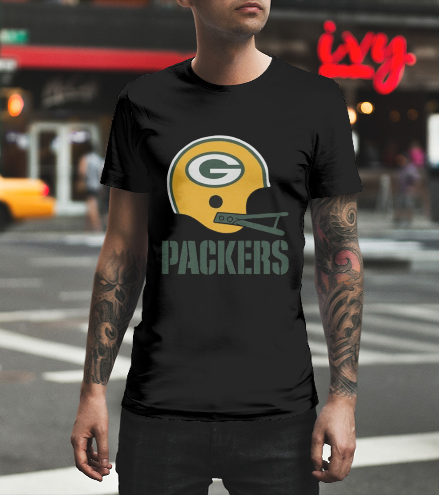 Green Bay Packers Helmet G Icon Packers T-Shirt