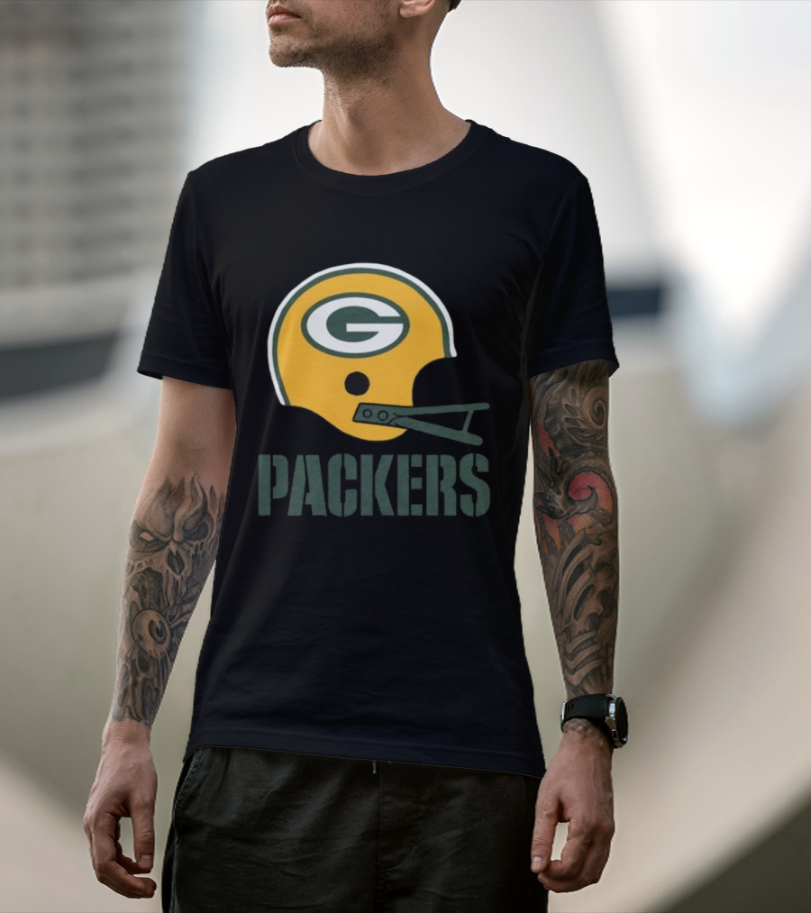 Green Bay Packers Helmet G Icon Packers T-Shirt