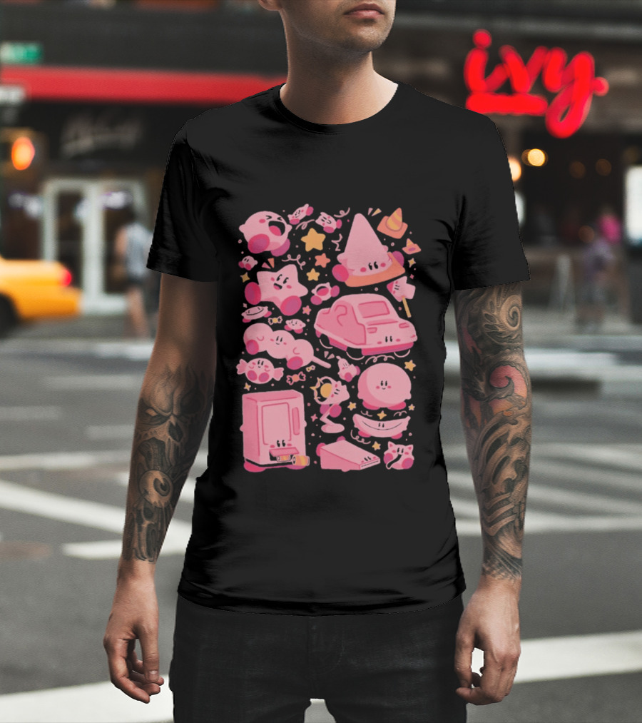 Pink Overload Arigatees Studio Whimsical Cute Cartoons T-Shirt