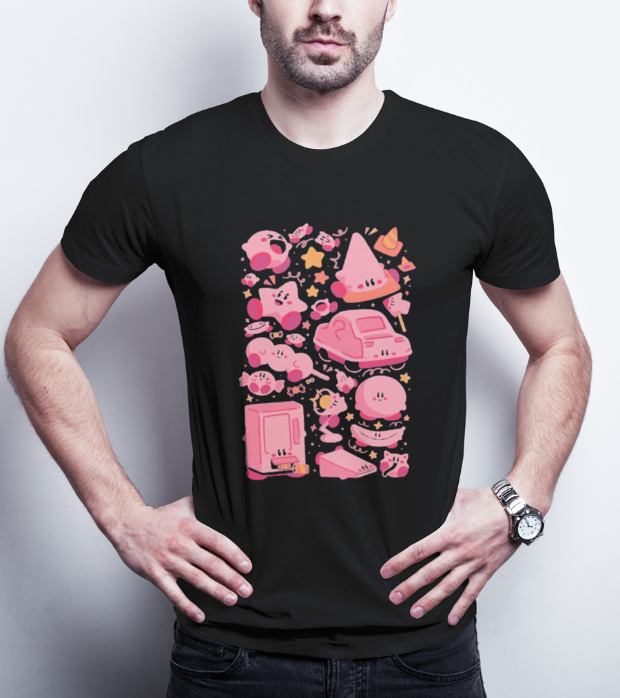 Pink Overload Arigatees Studio Whimsical Cute Cartoons T-Shirt