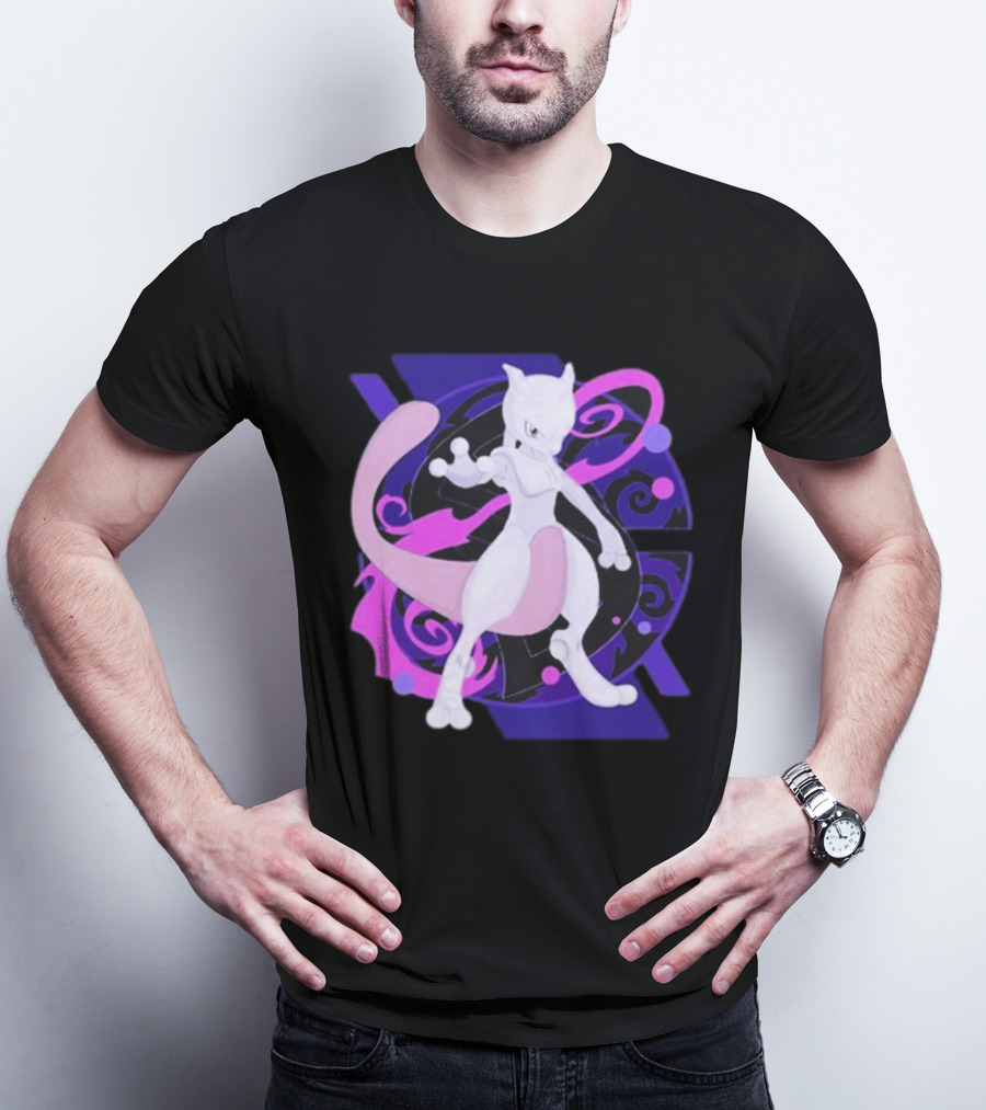 Mewtwo Pokemon Go Fest 2026 Psychedelic T-Shirt