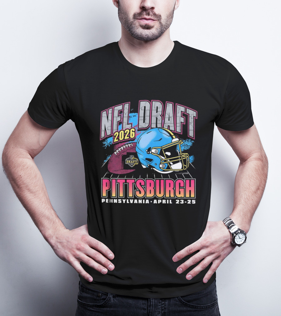 NFL Draft 2026 Pittsburgh Pennsylvania April 23 25 Helmet T-Shirt