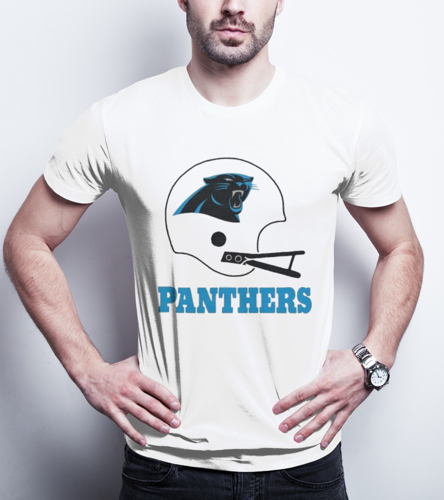 Panthers Football Helmet Carolina T-Shirt