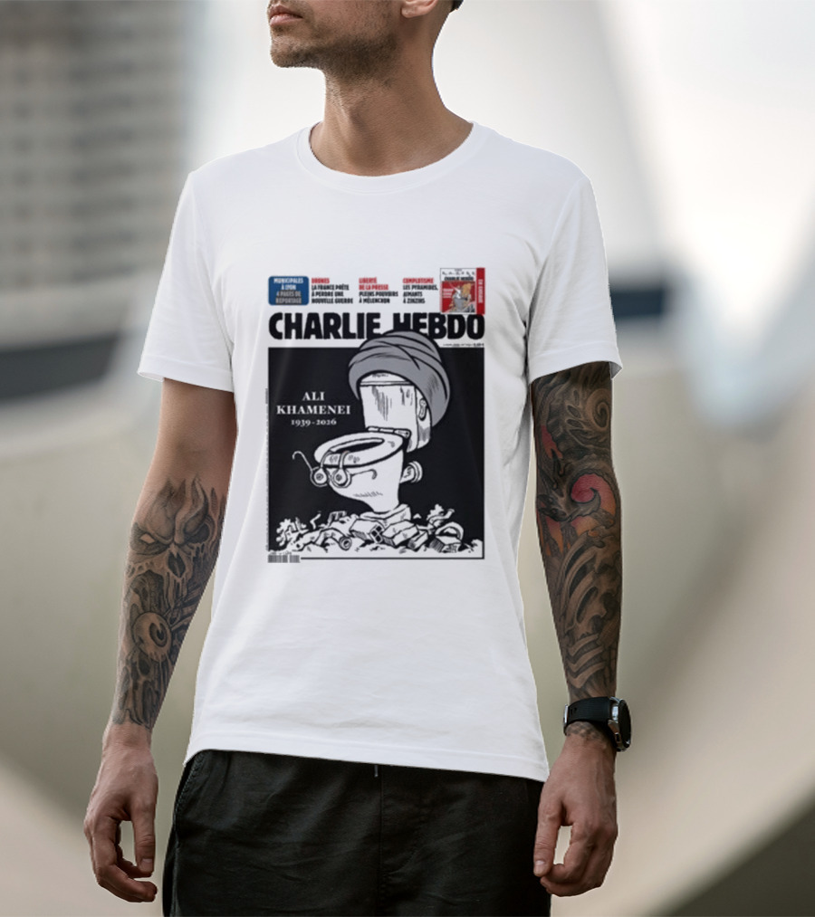 Charlie Hebdo Khamenei Cover Toilet Humour Edition T-Shirt