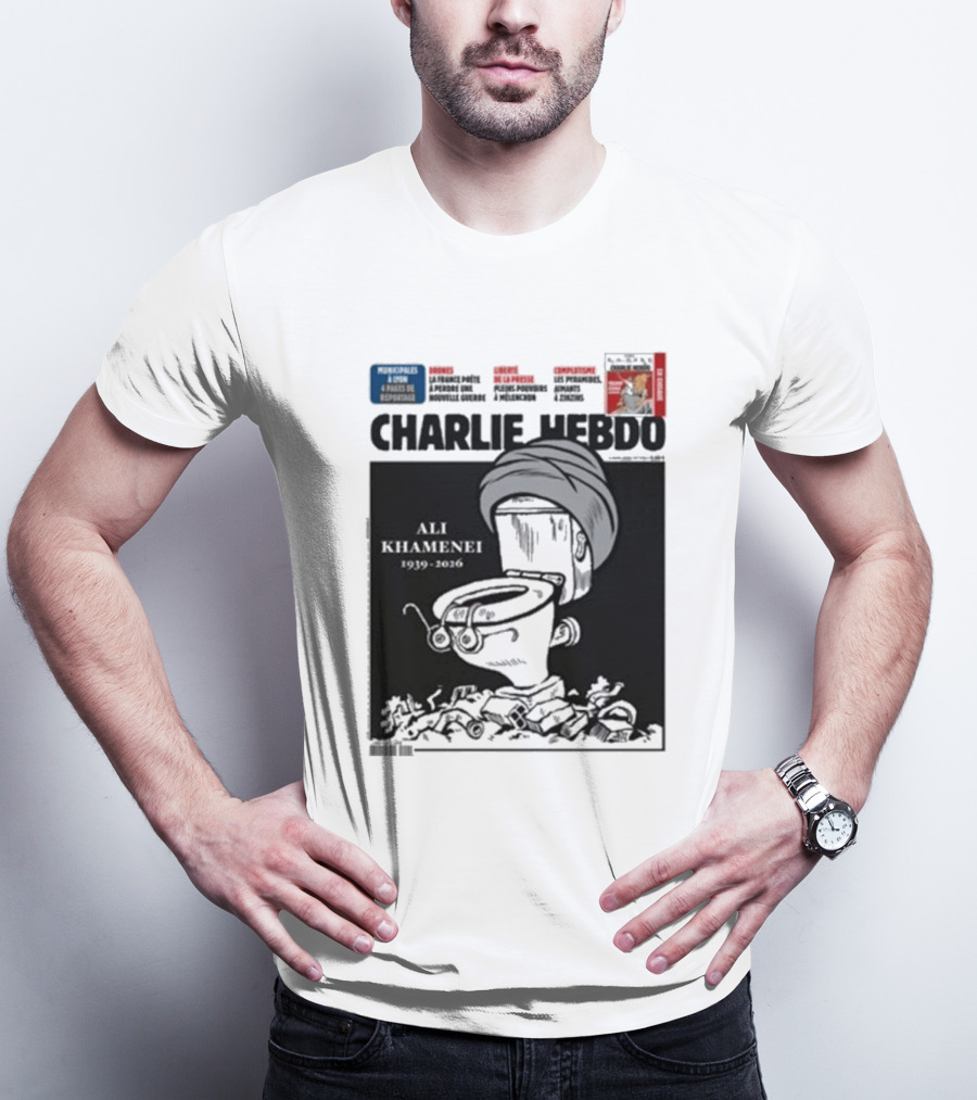 Charlie Hebdo Khamenei Cover Toilet Humour Edition T-Shirt