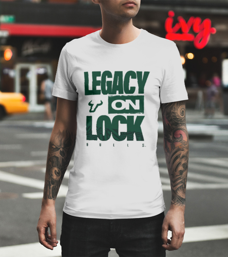 South Florida Bulls Legacy On Lock Bench Basketball T-Shirt