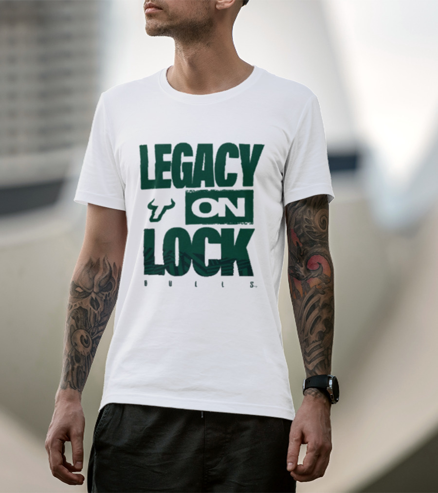 South Florida Bulls Legacy On Lock Bench Basketball T-Shirt