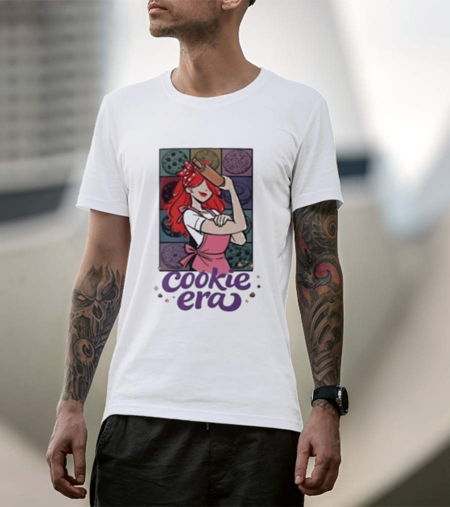 Chloe Sexton Cookie Era Retro Baking Rolling Pin Red Hair Apron T-Shirt