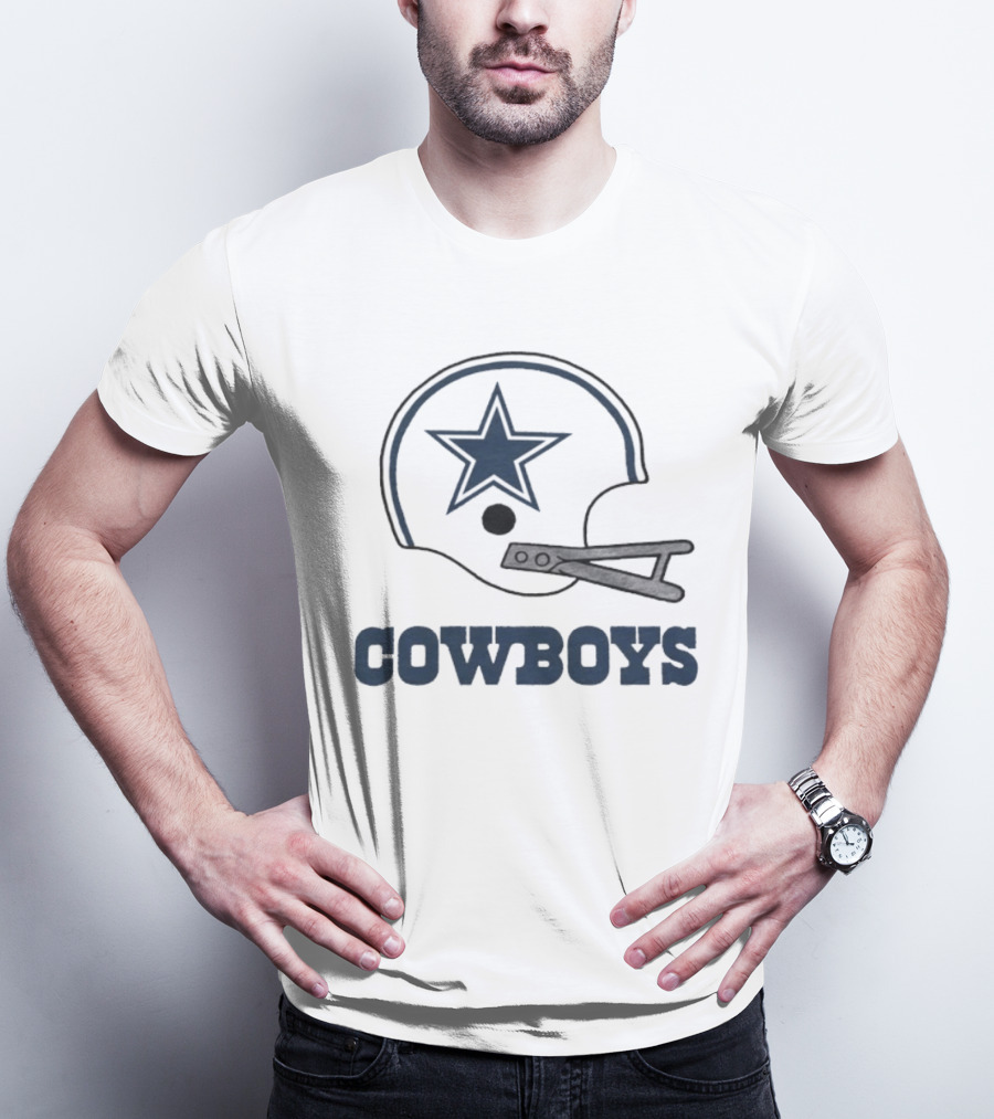 Dallas Cowboys Star Emblem Helmet Cowboys T-Shirt
