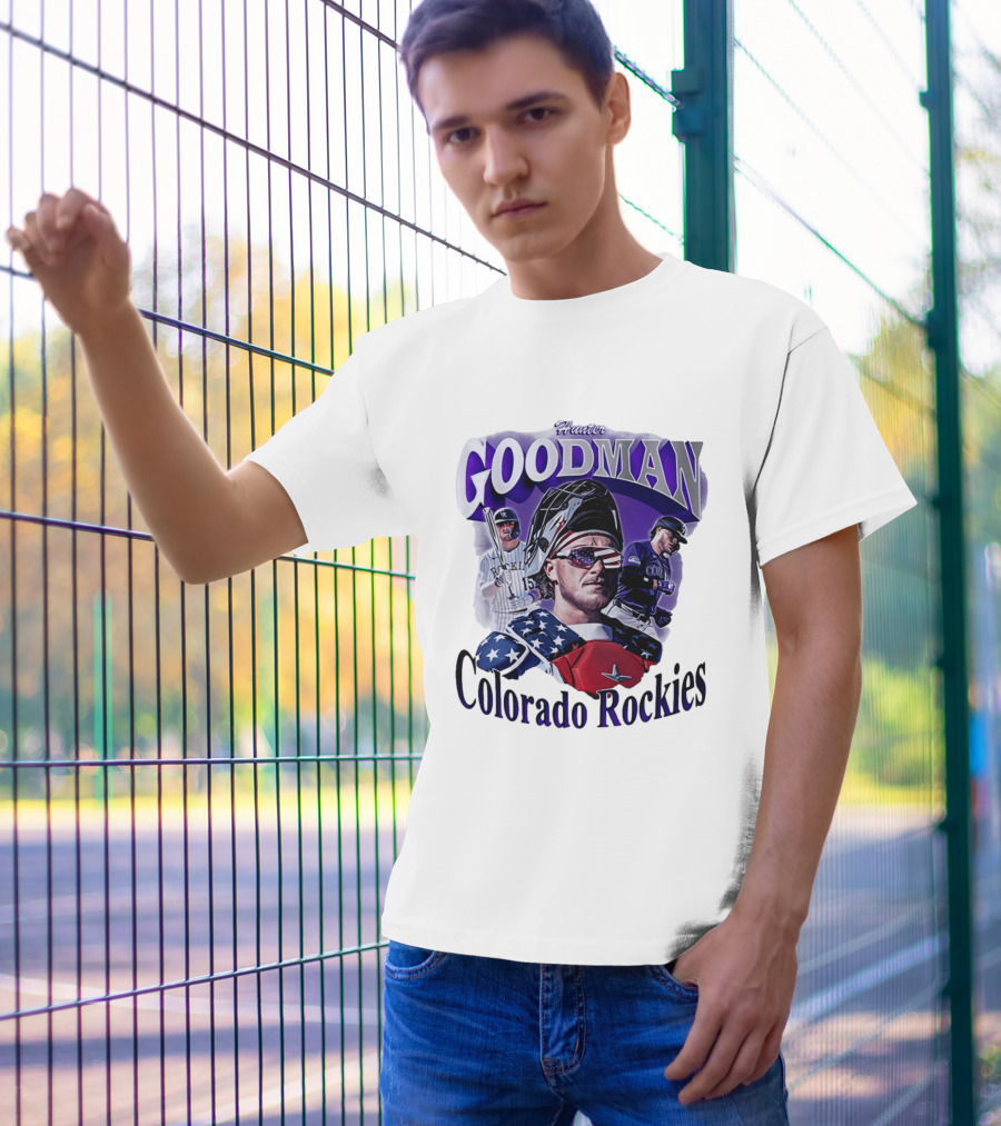 Hunter Goodman Colorado Rockies Catcher And Player Patriots 2026 T-Shirt