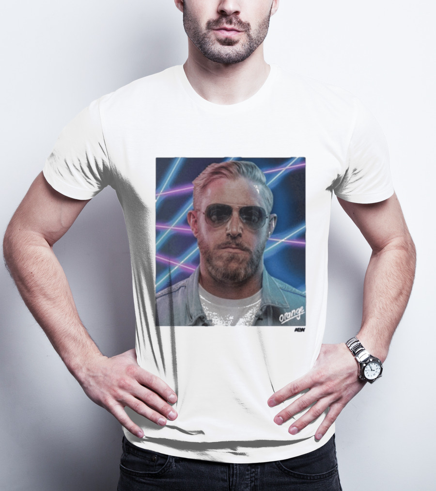 Orange Cassidy Yearbook 90's Neon Laser T-Shirt