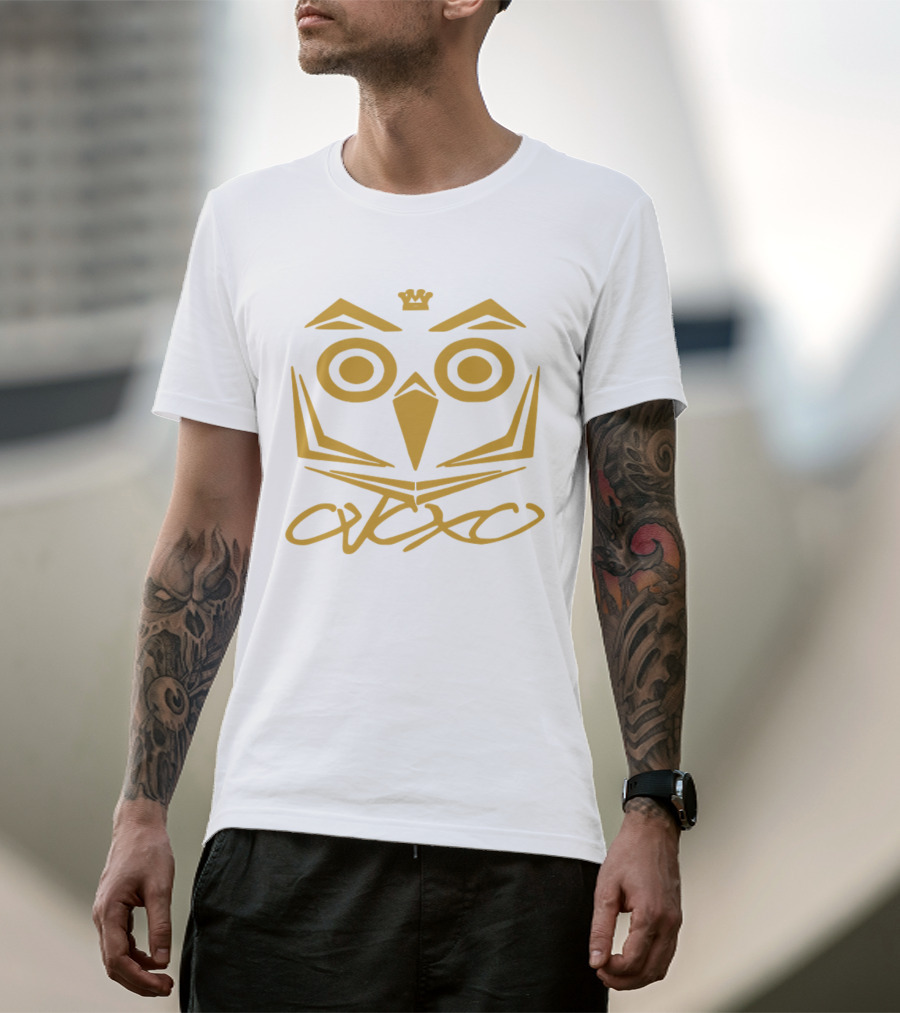 Ovoxo Drake Take Care Ovo Owl Crown Yellow T-Shirt