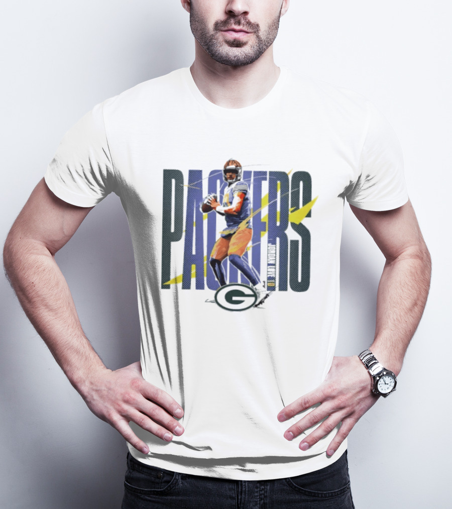 Packers Jordan Love Number 10 Green Bay Packers Player T-Shirt