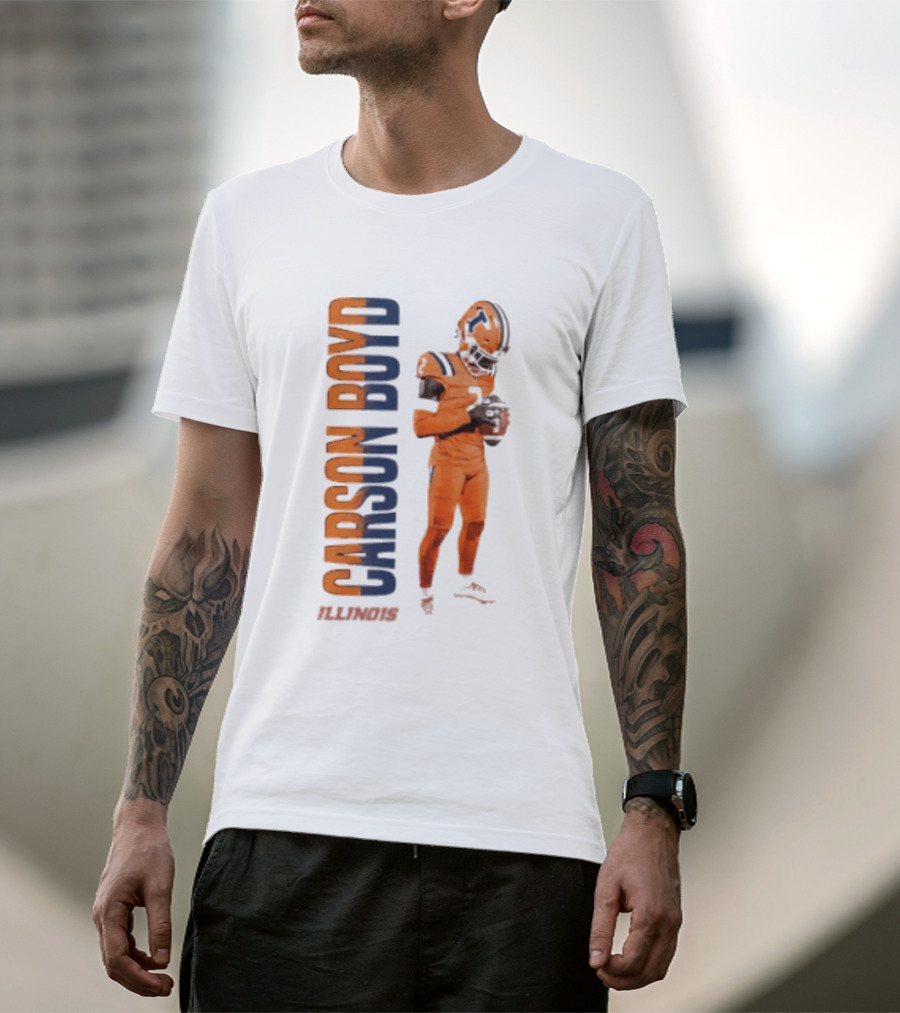 Carson Boyd Illinois Fighting Illini Player Football T-Shirt