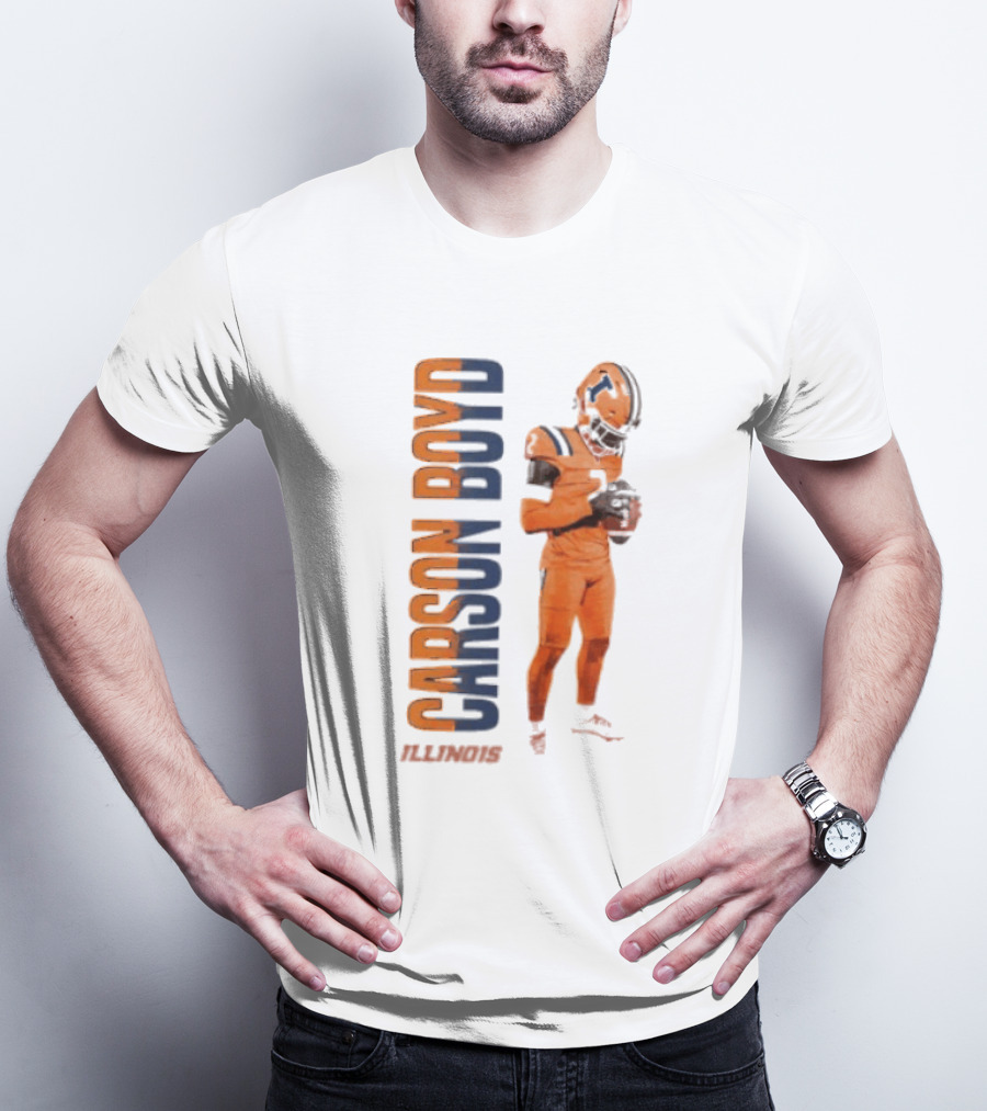 Carson Boyd Illinois Fighting Illini Player Football T-Shirt