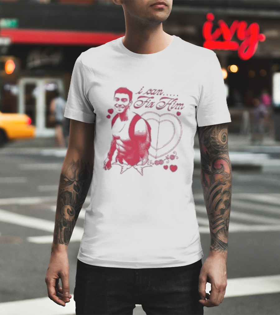 Luigi Mangione I Can Fix Him Heart And Roses T-Shirt