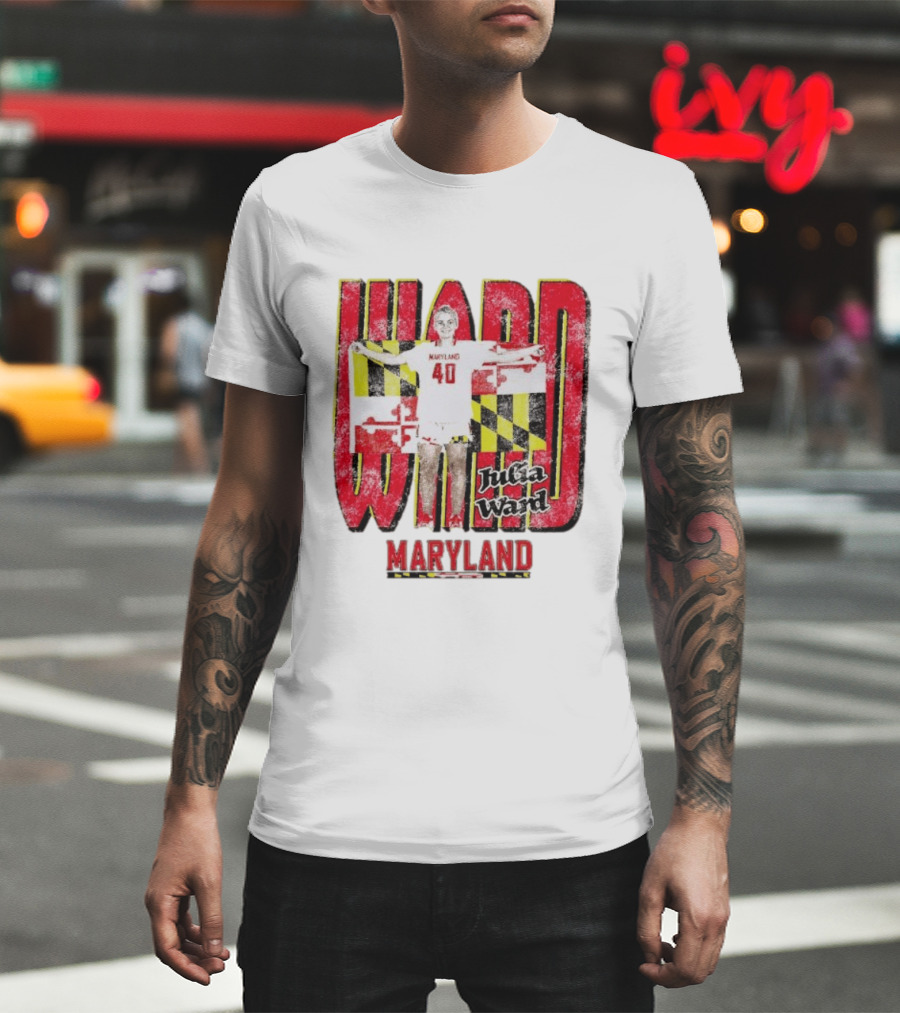 Maryland Terrapins Julia Ward 40 Player T-Shirt
