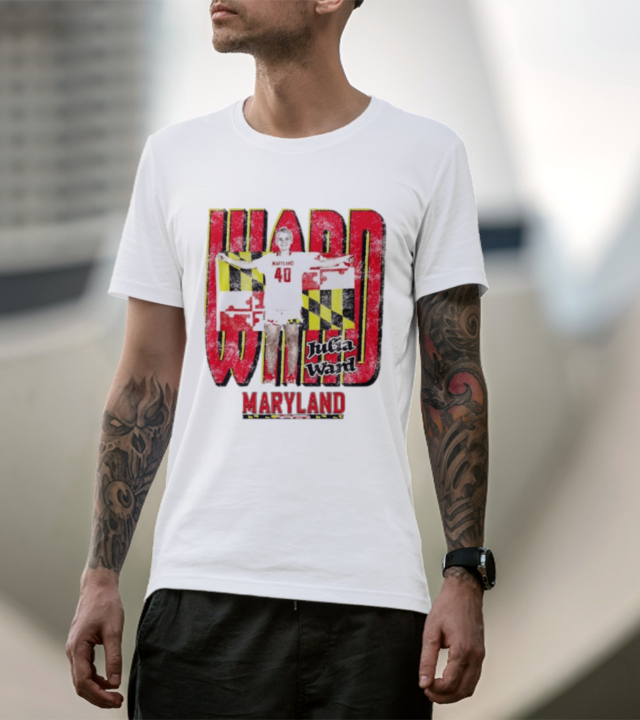 Maryland Terrapins Julia Ward 40 Player T-Shirt