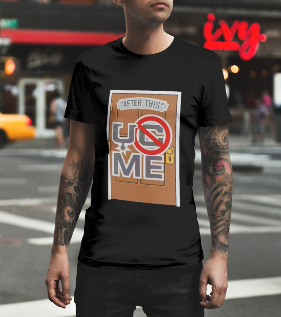 After This UCME Door Graphic John Cena T-Shirt