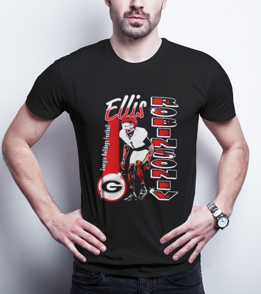 Ellis Robinson IV Georgia Bulldogs Football Illustrated T-Shirt
