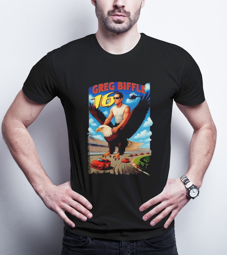 Greg Biffle NASCAR 16 Racing Adventure Bald Eagle Highway T-Shirt
