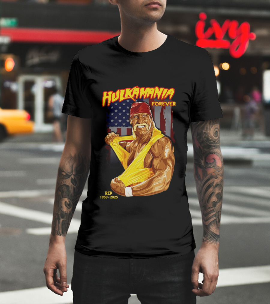 Hulkamania Forever American Icon 1953 2025 T-Shirt