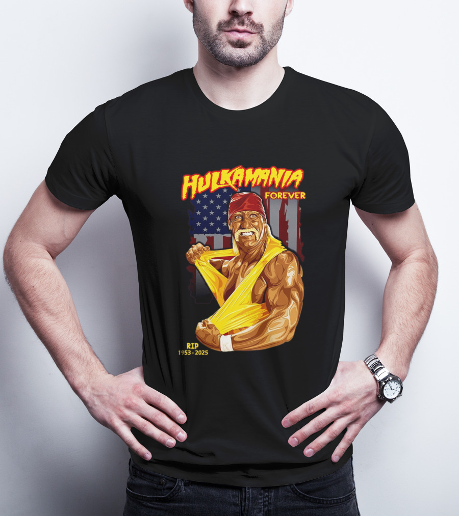 Hulkamania Forever American Icon 1953 2025 T-Shirt