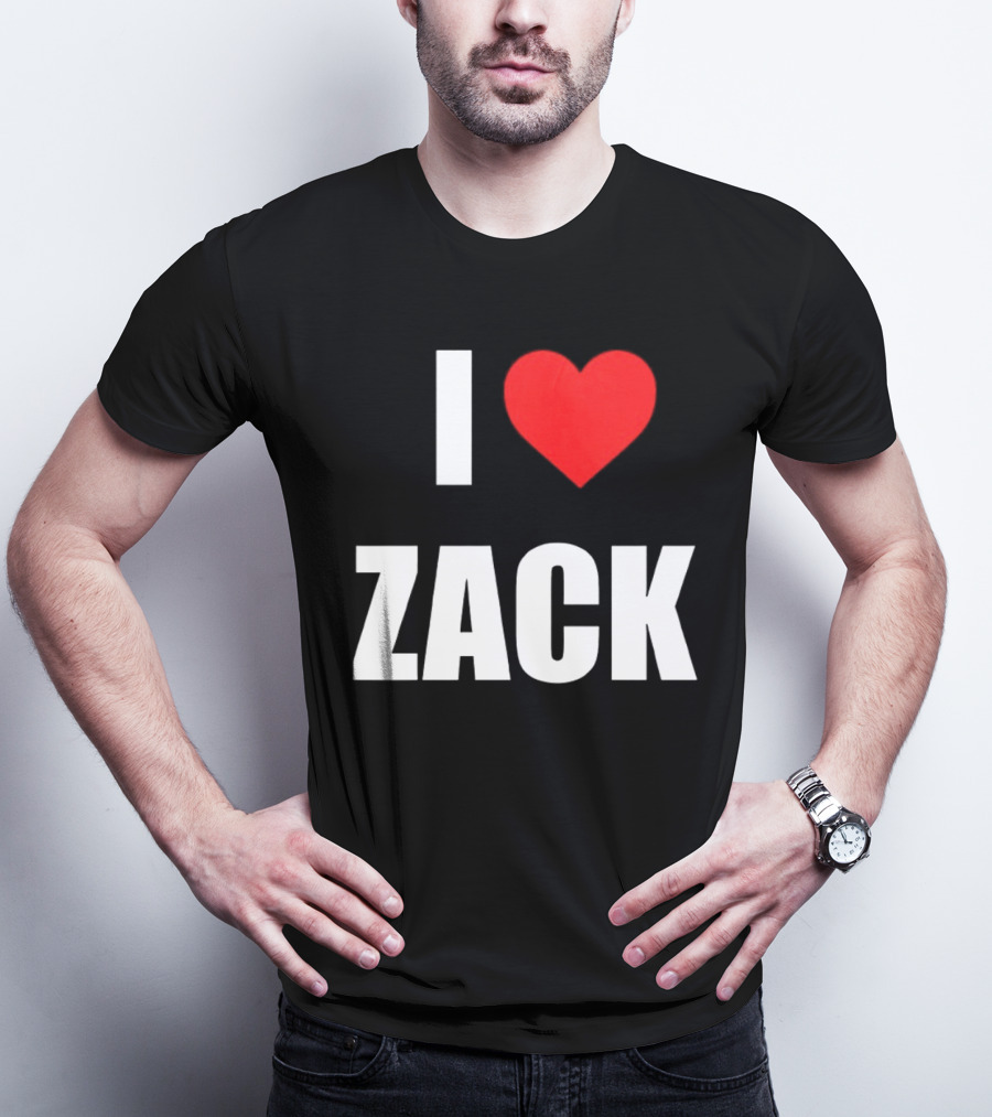 I Heart Zack Red Love T-Shirt