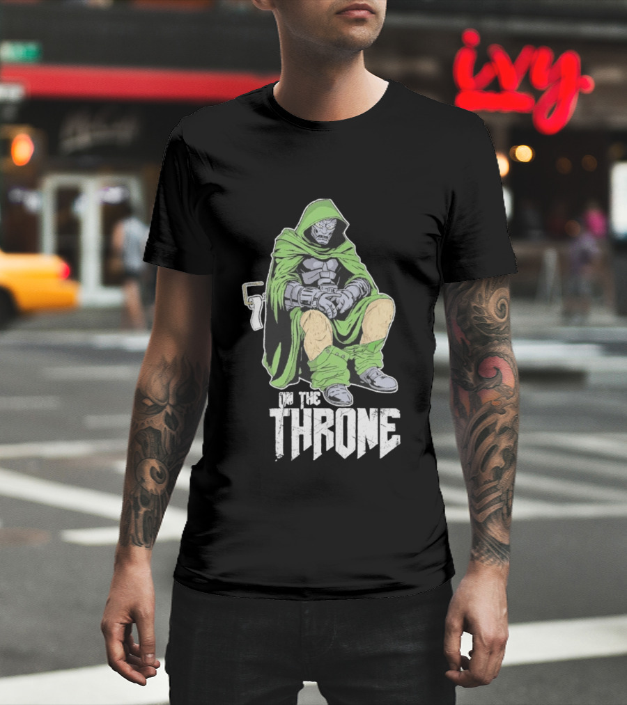 Doctor Doom On The Throne Toilet T-Shirt