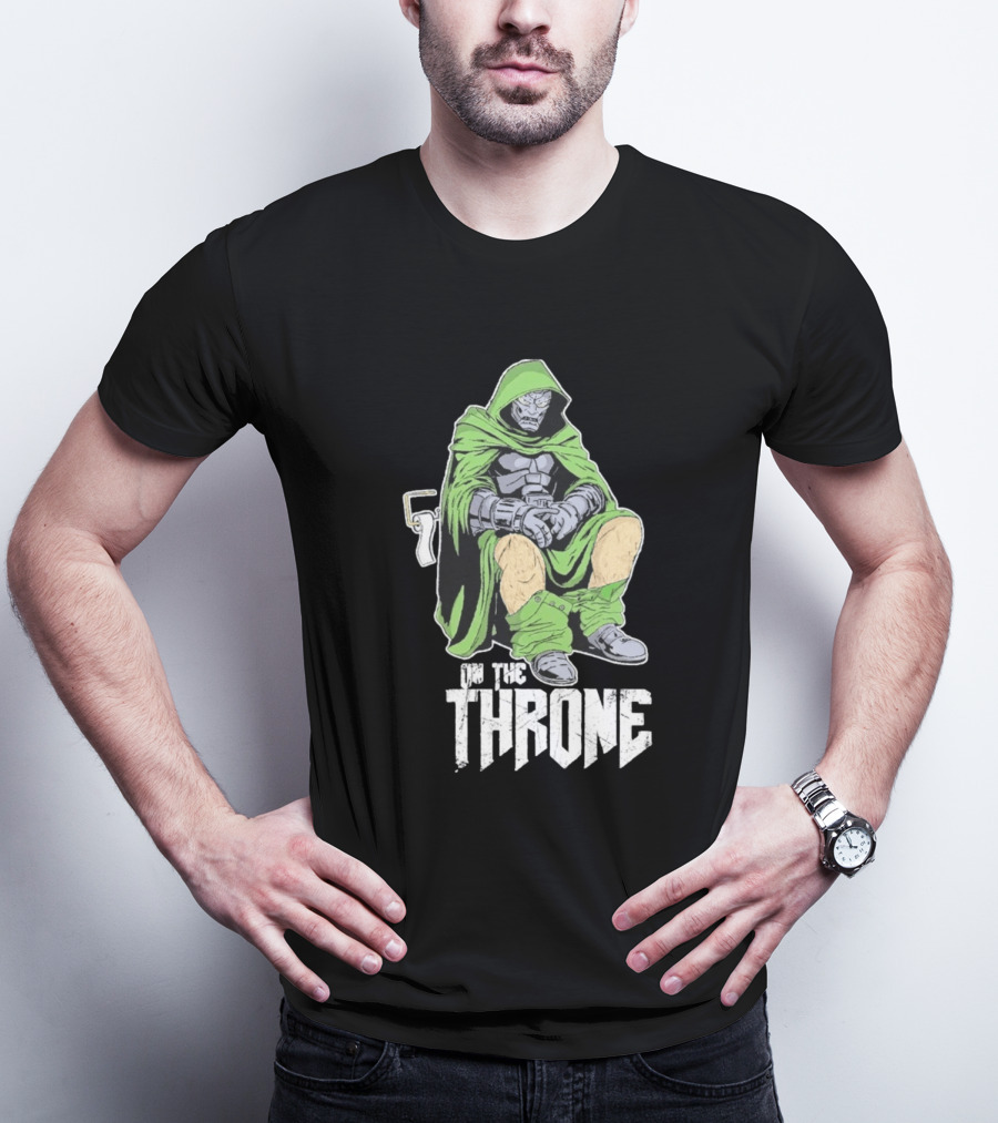 Doctor Doom On The Throne Toilet T-Shirt