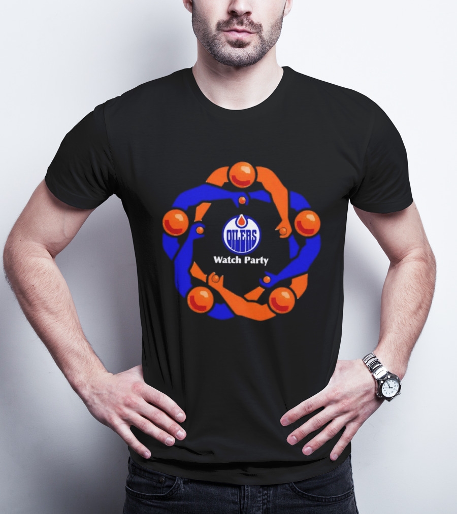 Edmonton Oilers Party Jerk Circle Arena Fans T-Shirt